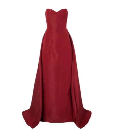 Monique Lhuillier Silk Faille Gown
