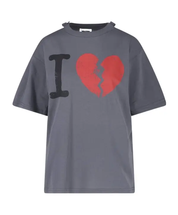 MAGLIANO Short Sleeve Broken Heart Print T-shirt