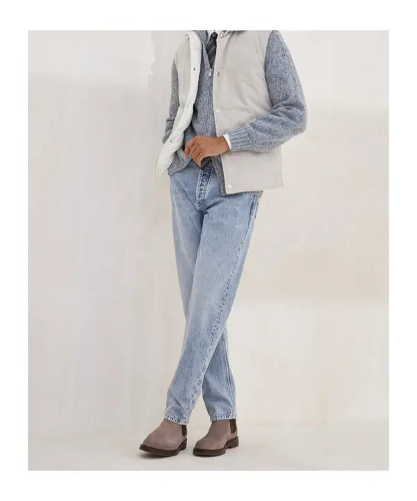 Brunello Cucinelli Mid-rise Logo Patch Jeans
