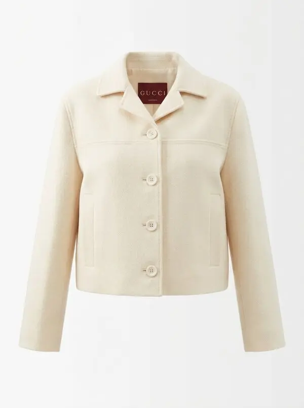 Gucci Gg Crepe Jacquard Jacket
