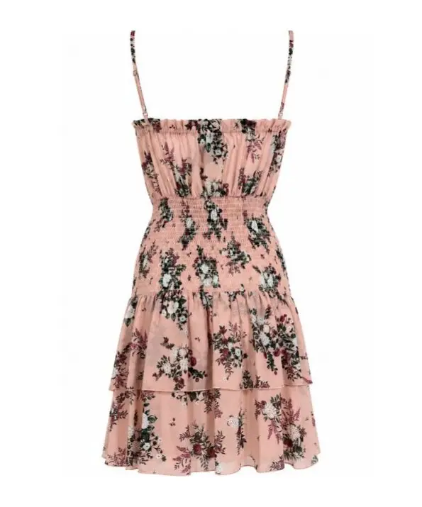 ANIYE BY Floral Print Suspender Dress