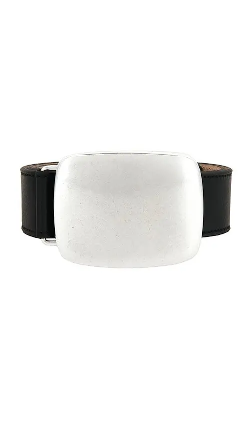 B-low The Belt Leighton Leather Belt With Silver-tone Hardware - Black