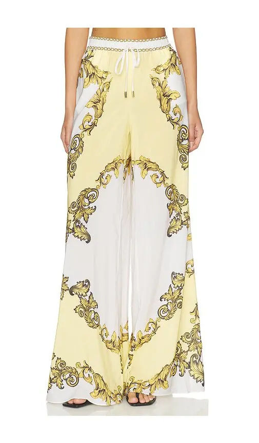Alice + Olivia Qjai Wide Leg Pants - Ivory