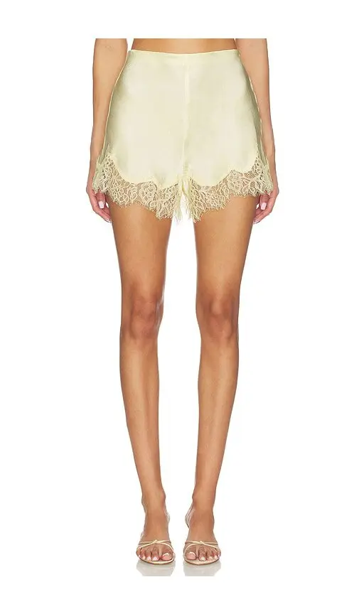 Bardot Silvio Satin Lace Trim Short