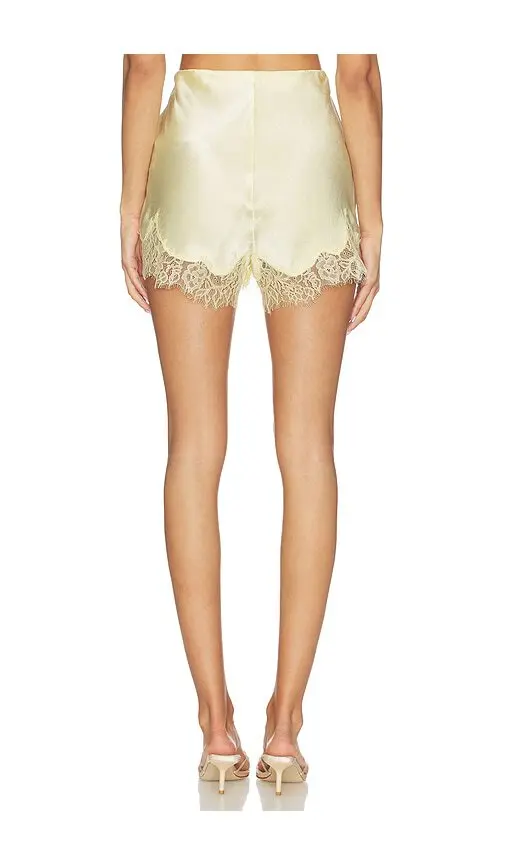 Bardot Silvio Satin Lace Trim Short