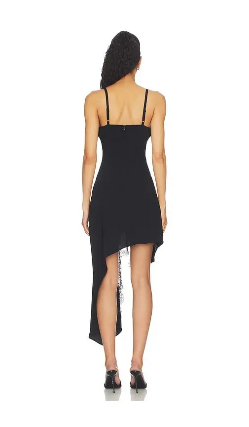 Steve Madden Wes Asymmetrical Lace Trim Dress