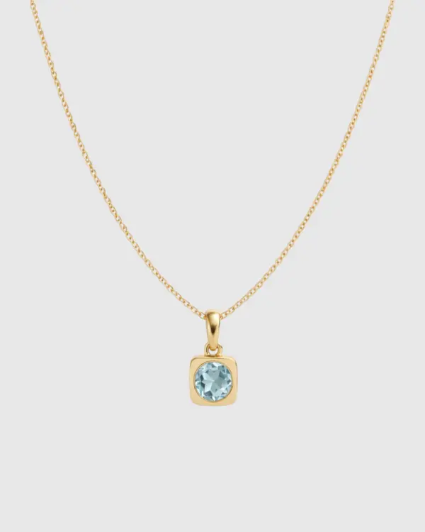 SOPHIE BLAKE Deco Drop Necklace With Topaz - Blue