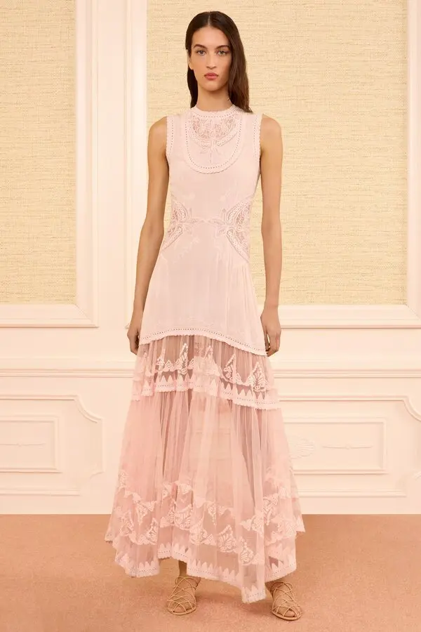 Ulla Johnson Florence Silk Dress - Blush