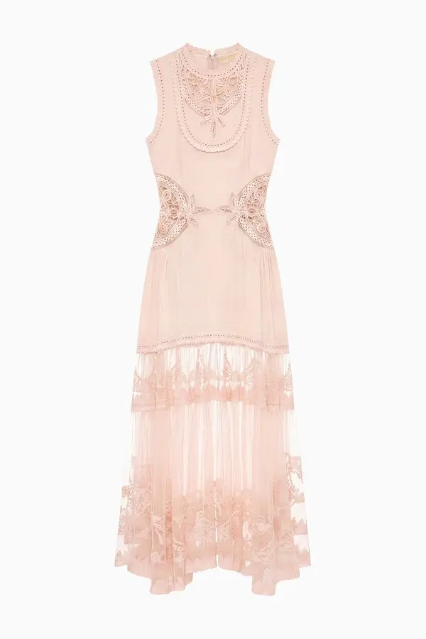 Ulla Johnson Florence Silk Dress - Blush