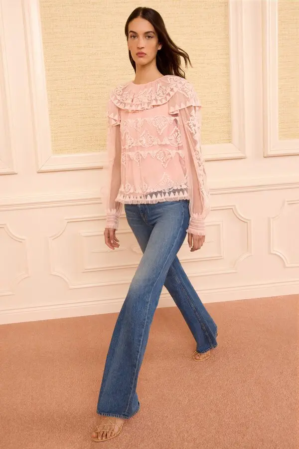Ulla Johnson Ivy Tulle Blouse