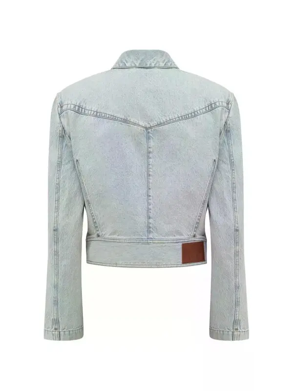 LGN LOUIS GABRIEL NOUCHI Acid Wash Denim Jacket