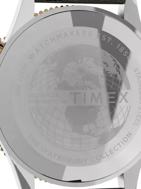TIMEX Waterbury 39mm Watch With Leather Strap