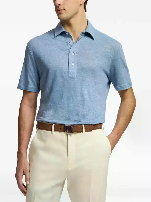 Ralph Lauren Purple Label Linen Jersey Polo Shirt