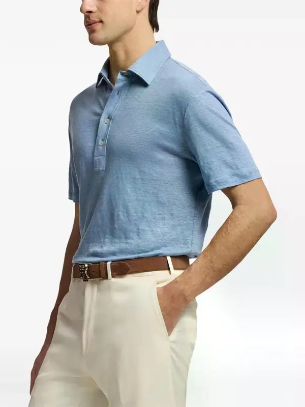 Ralph Lauren Purple Label Linen Jersey Polo Shirt