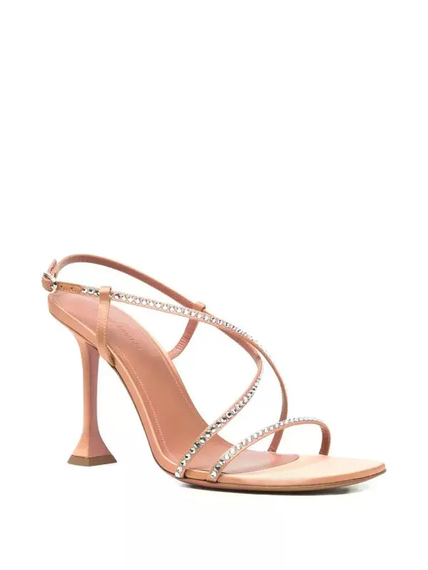 Amina Muaddi Sally Crystal-embellished Sandals