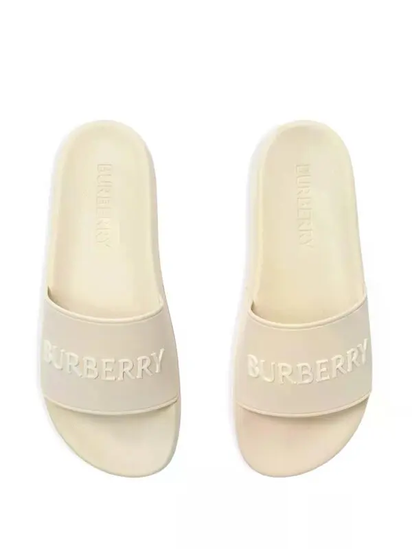 Burberry Logo Slides - Neutrals