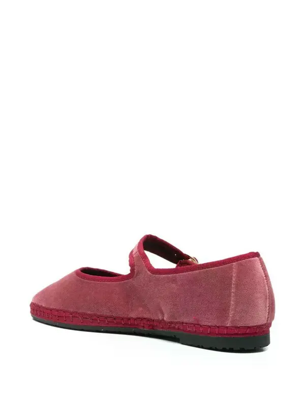 FLABELUS Theresa Buckle-fastening Ballet Flats - Pink