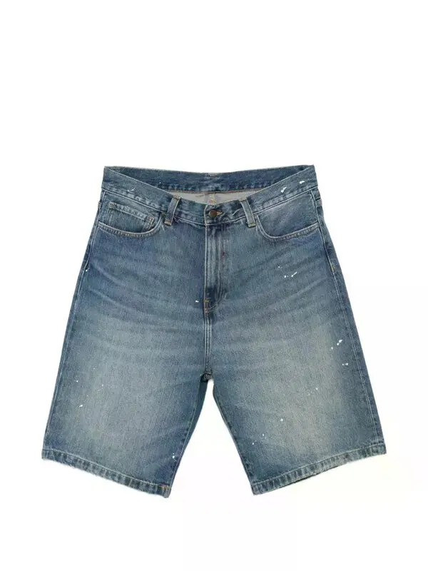 Carhartt Work In Progress Landon Paint-splatter Shorts - Blue