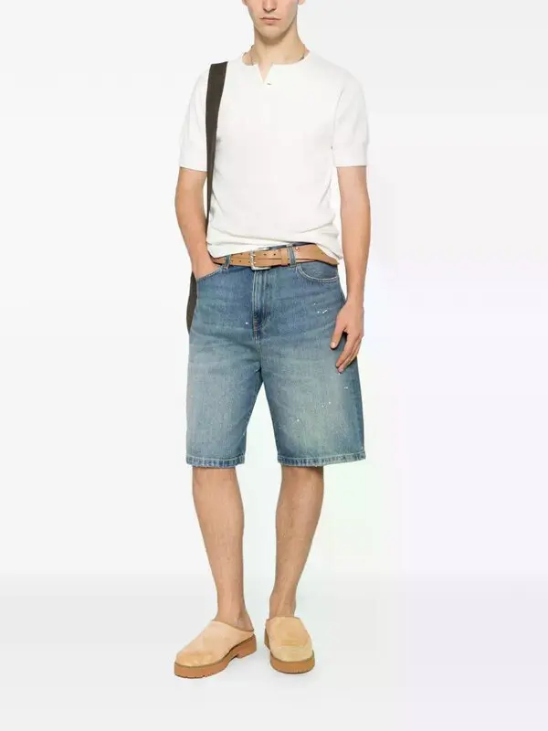Carhartt Work In Progress Landon Paint-splatter Shorts - Blue
