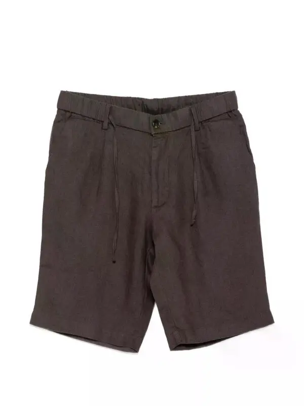 ALLEY DOCKS 963 Drawstring-waist Pleated Shorts