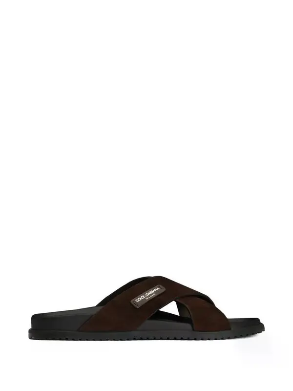 Dolce & Gabbana Leather Sandals - Brown