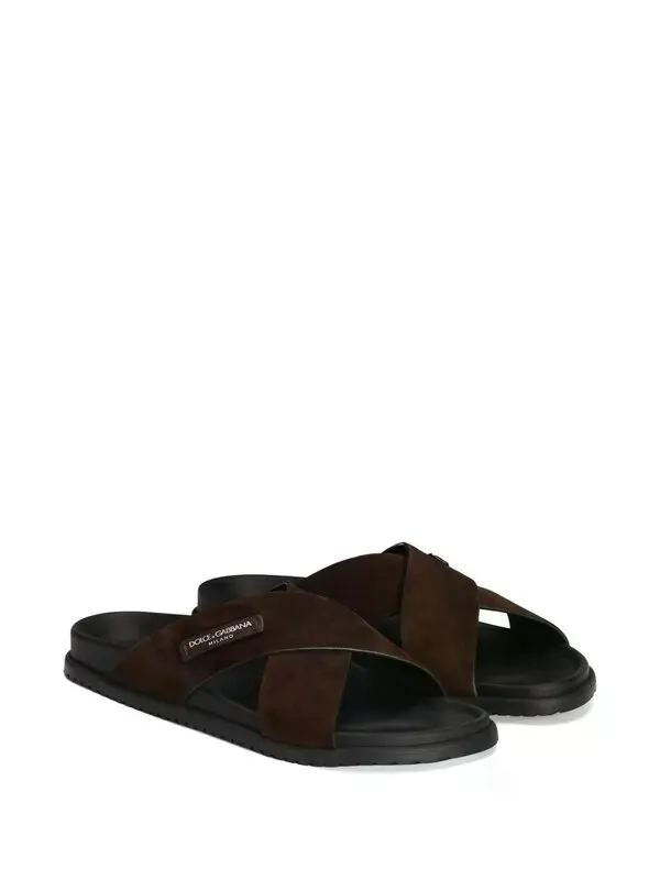Dolce & Gabbana Leather Sandals - Brown