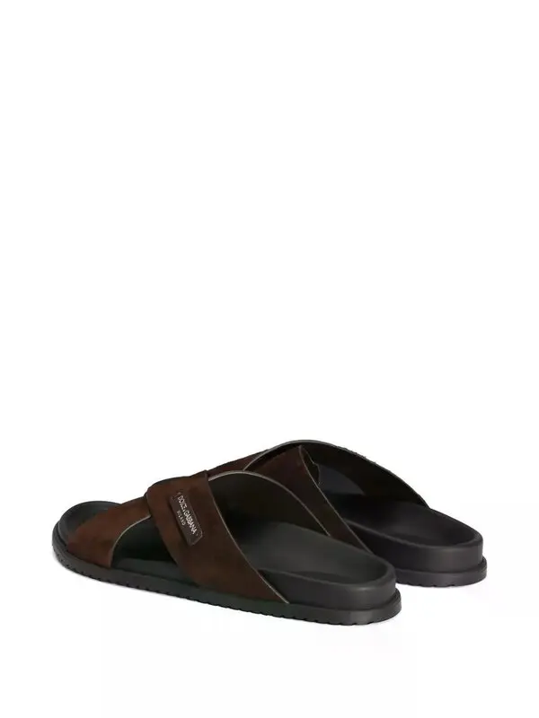 Dolce & Gabbana Leather Sandals - Brown