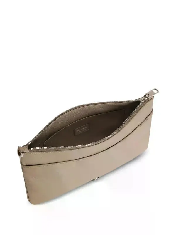 Dolce & Gabbana Calfskin Toiletry Bag With Embossed Logo