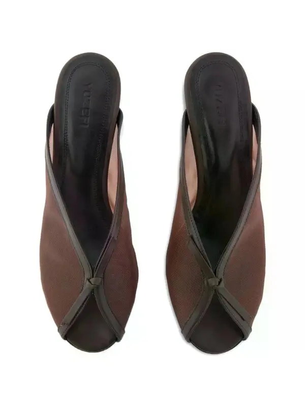Yuzefi Althea Mesh Mules - Brown