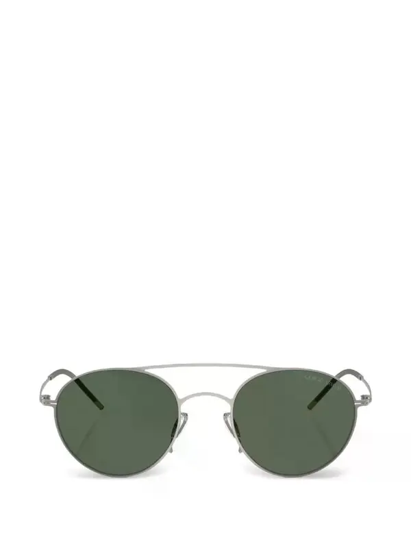 Giorgio Armani Round Frame Sunglasses - Silver