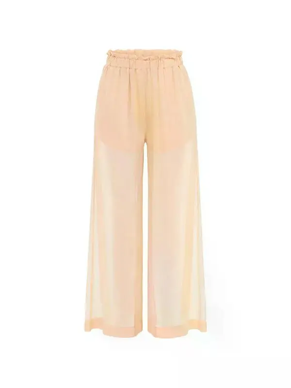 SLEEP NO MORE Chiffon Silk Trousers