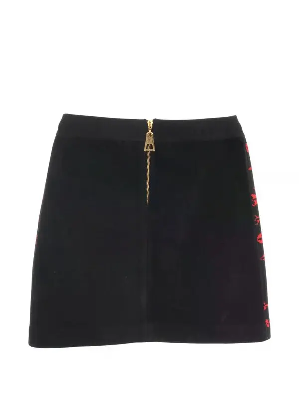 LOUIS VUITTON Monogram Intarsia Mini Skirt