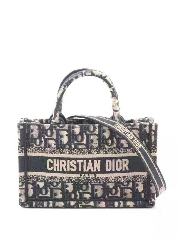 Dior 2010s Mini Book Tote - Blue