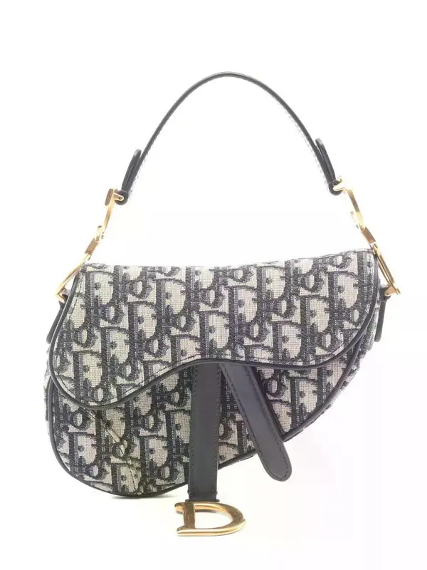 Dior Mini Saddle Oblique Shoulder Bag - Neutrals