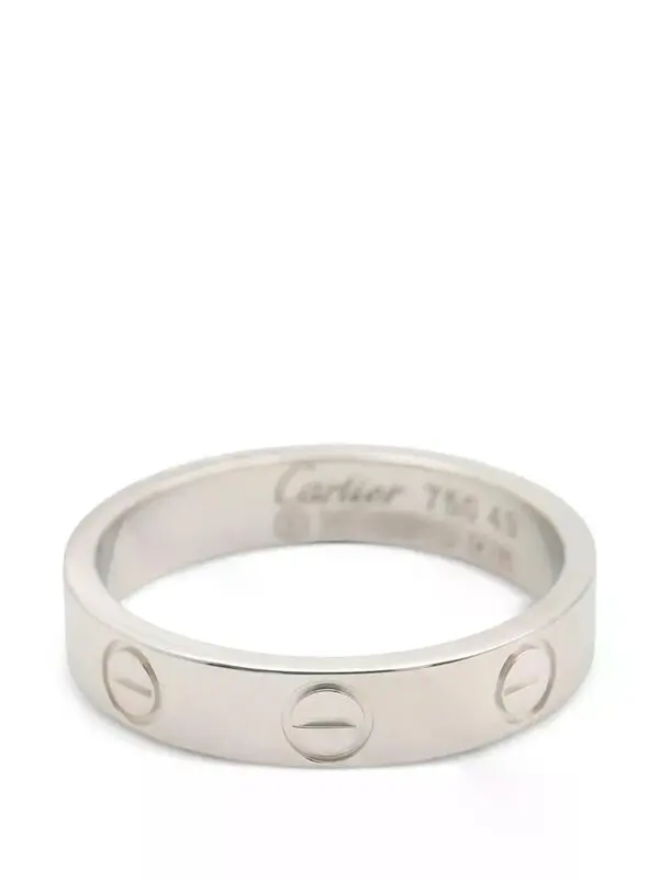 Cartier Love Engraved Ring - Silver