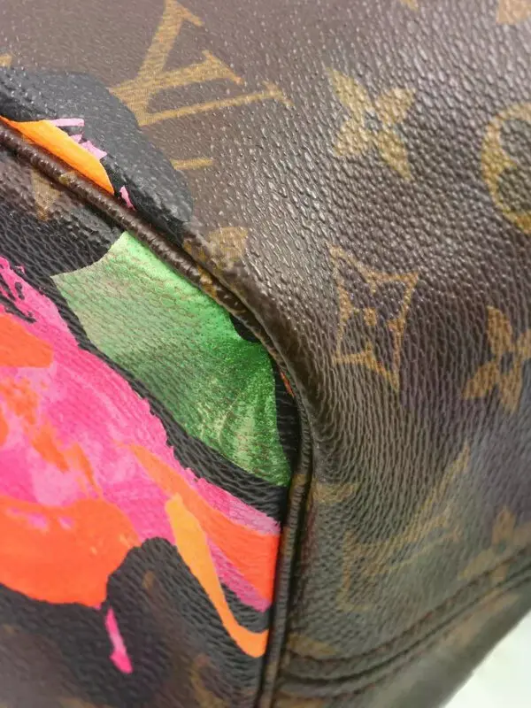 LOUIS VUITTON Monogram Roses Neverfull Mm Tote Bag - Brown