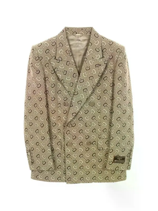 Gucci Horsebit Jacquard Blazer