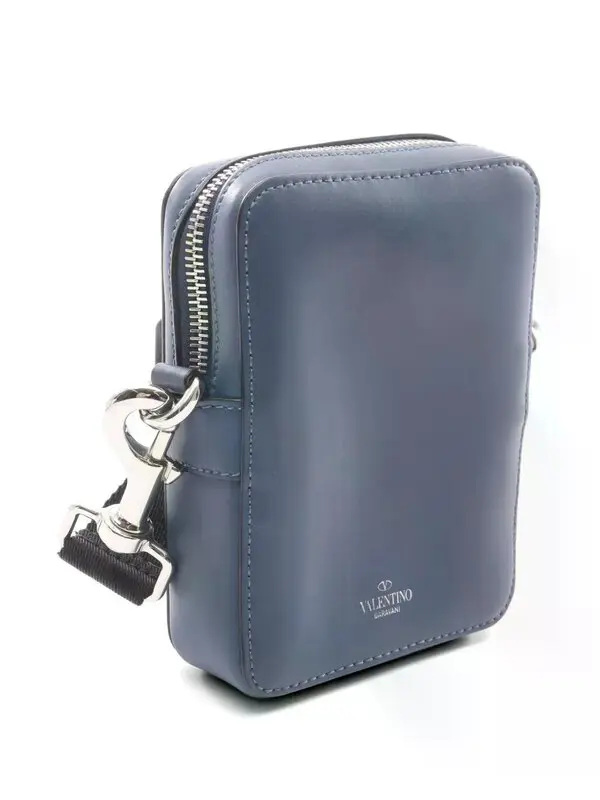 Valentino Garavani 2010 Leather Messenger Bag - Blue
