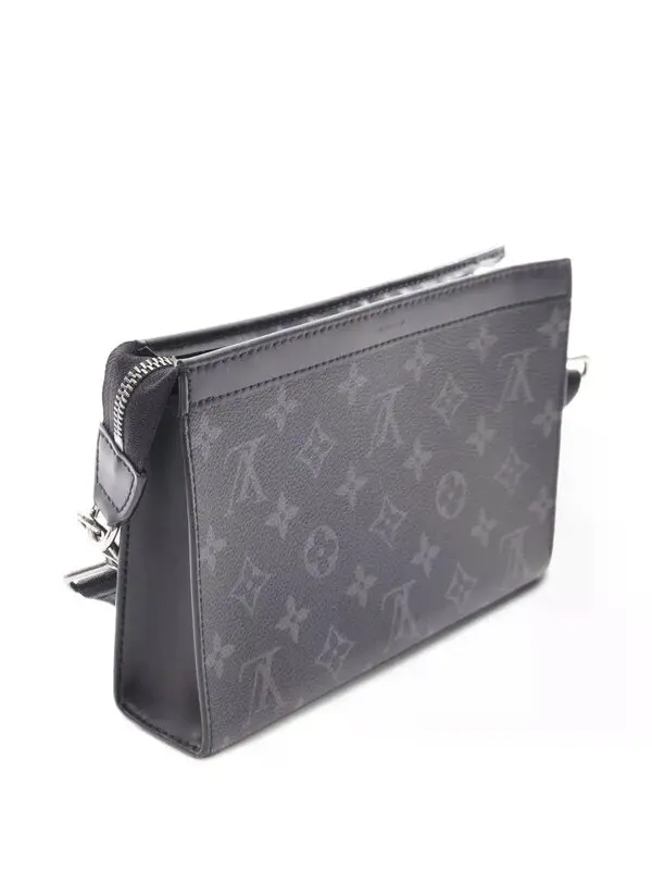 LOUIS VUITTON Gaston Monogram Eclipse Shoulder Bag - Black