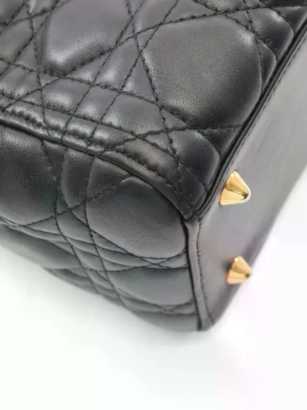 Dior Lady Cannage Shoulder Bag - Black
