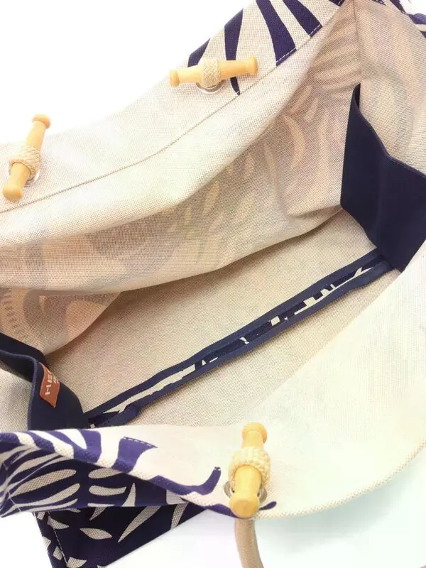 Hermès 2010s "tigre À L'ananas" Beach Bag - Neutrals