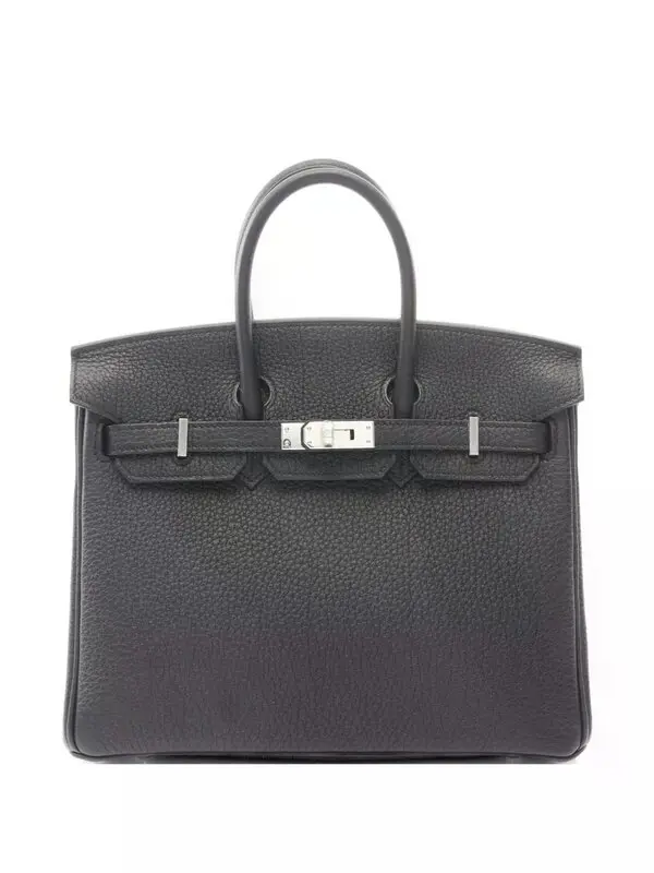 Hermès 25 Birkin Togo Tote Bag - Black