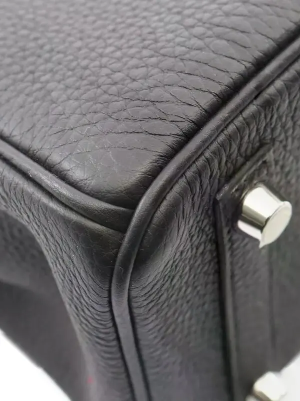 Hermès 25 Birkin Togo Tote Bag - Black