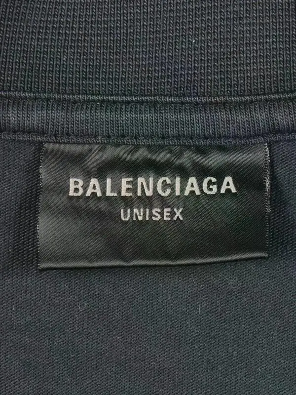 Balenciaga Distressed Logo Print T-shirt