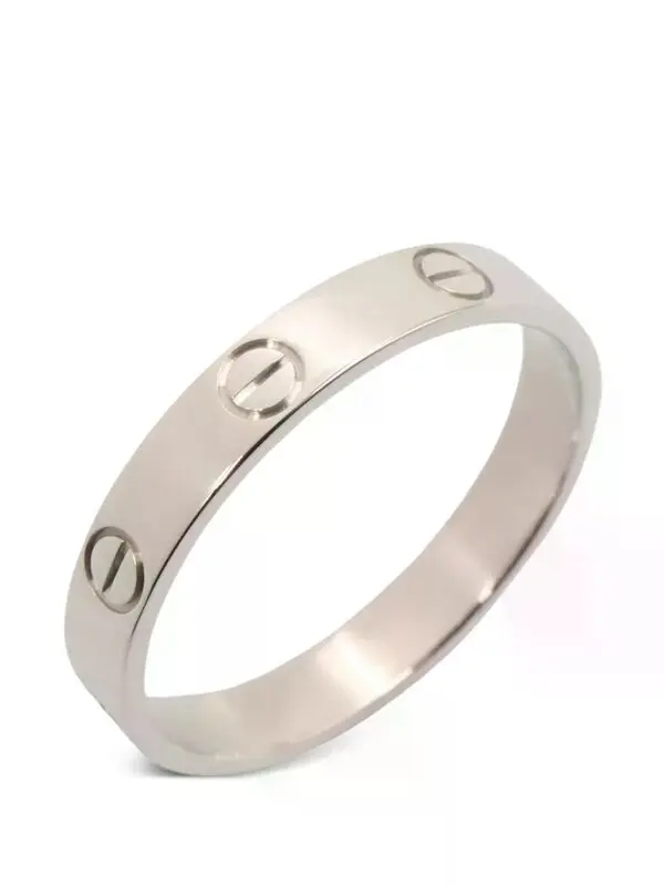 Cartier 18k White Gold Love Ring - Silver