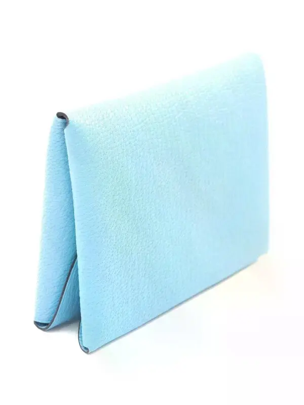 Hermès Calvi Duo Coin Purse - Blue
