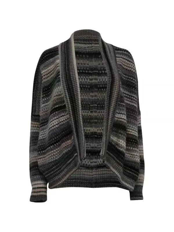 Zadig&Voltaire Tanya Striped Crochet Knit Cardigan
