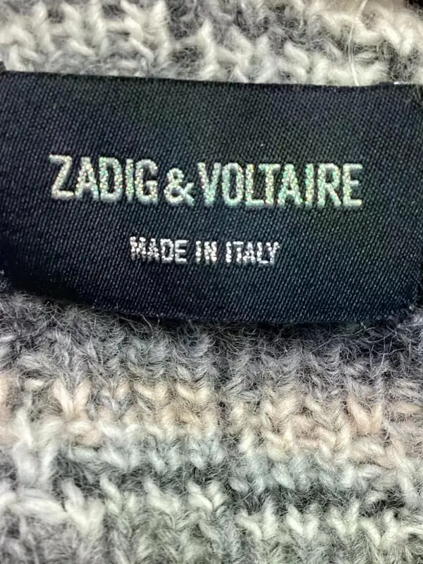 Zadig&Voltaire Tanya Striped Crochet Knit Cardigan