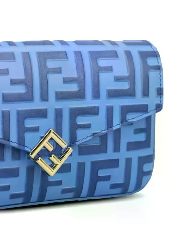 Fendi Ff Diamonds Embossed Chain Wallet
