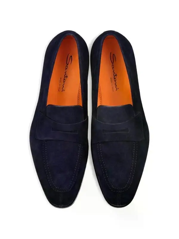 Santoni Penny Suede Loafers